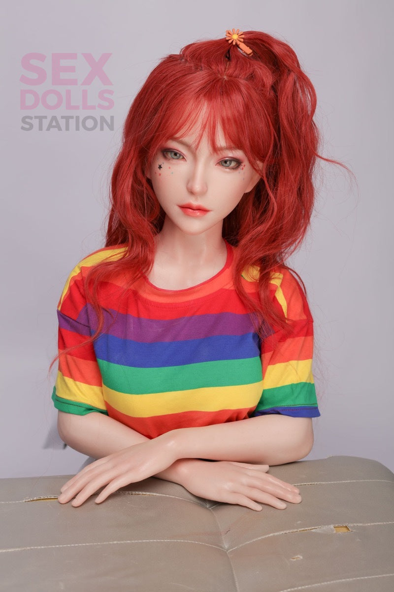 Poppy 148cm Realistic Red Hair Tpe Silicone Head Sex Doll In Us Stock Sexdolls Station