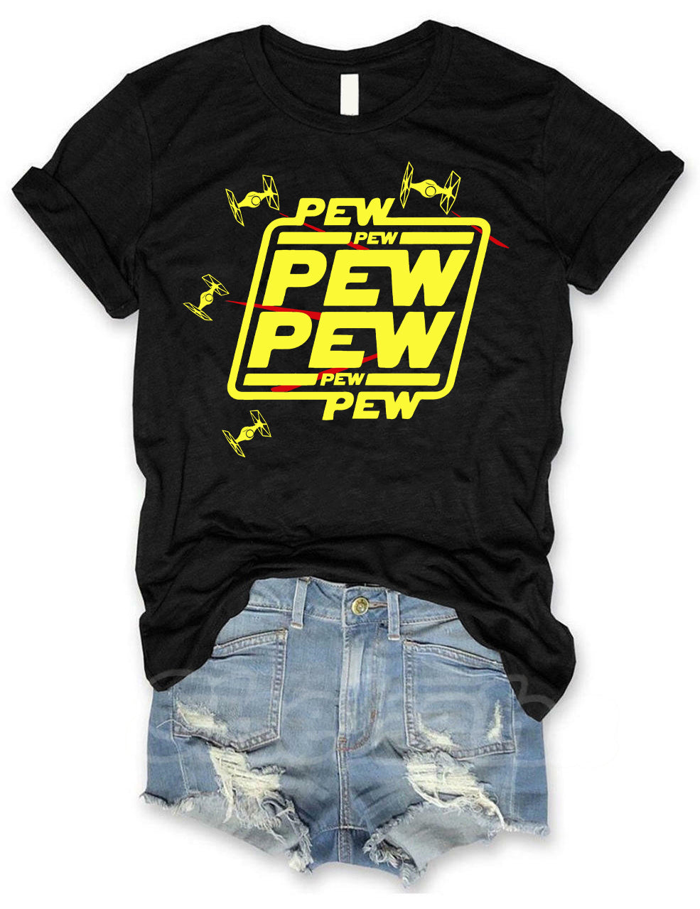 Pew Pew T-shirt-Shehaha