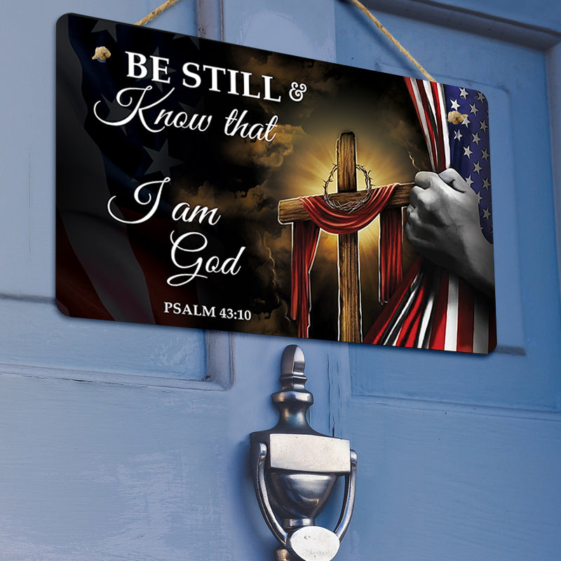 Door sign - Be still
