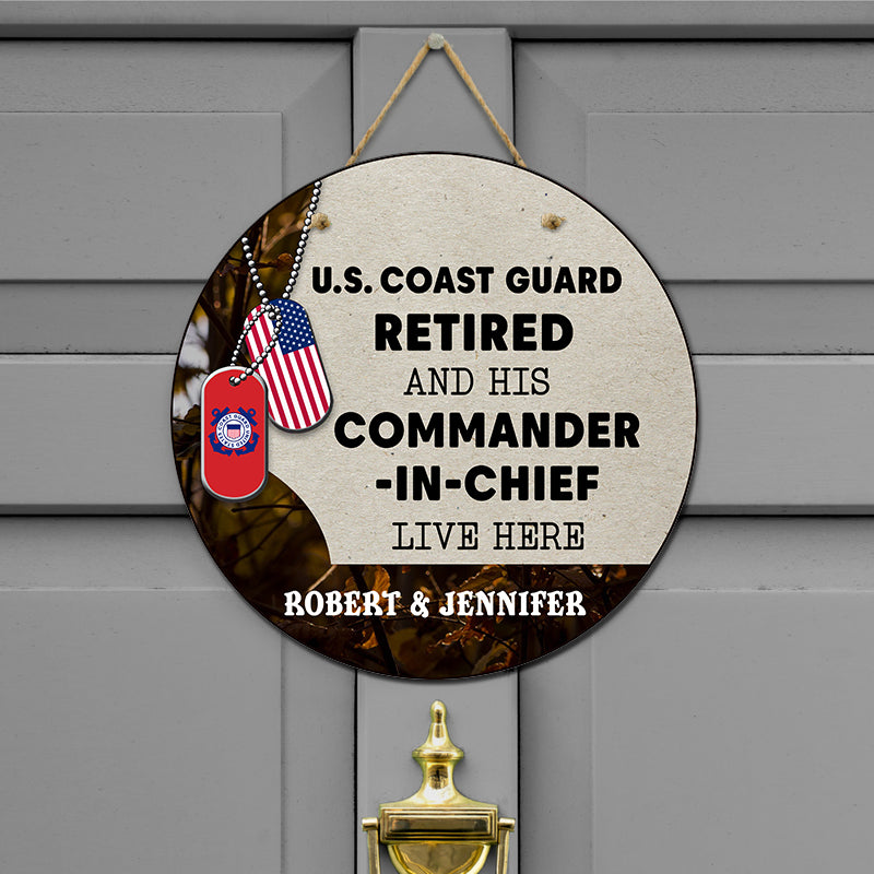 Door sign - For the veteran and his commander