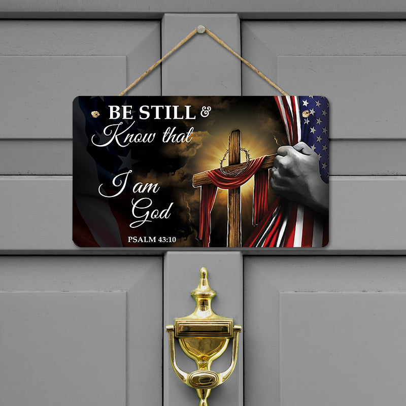 Door sign - Be still