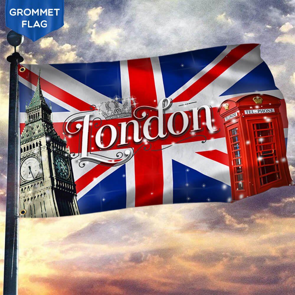UK Grommet Flag - Proud Country NTT77GFCT