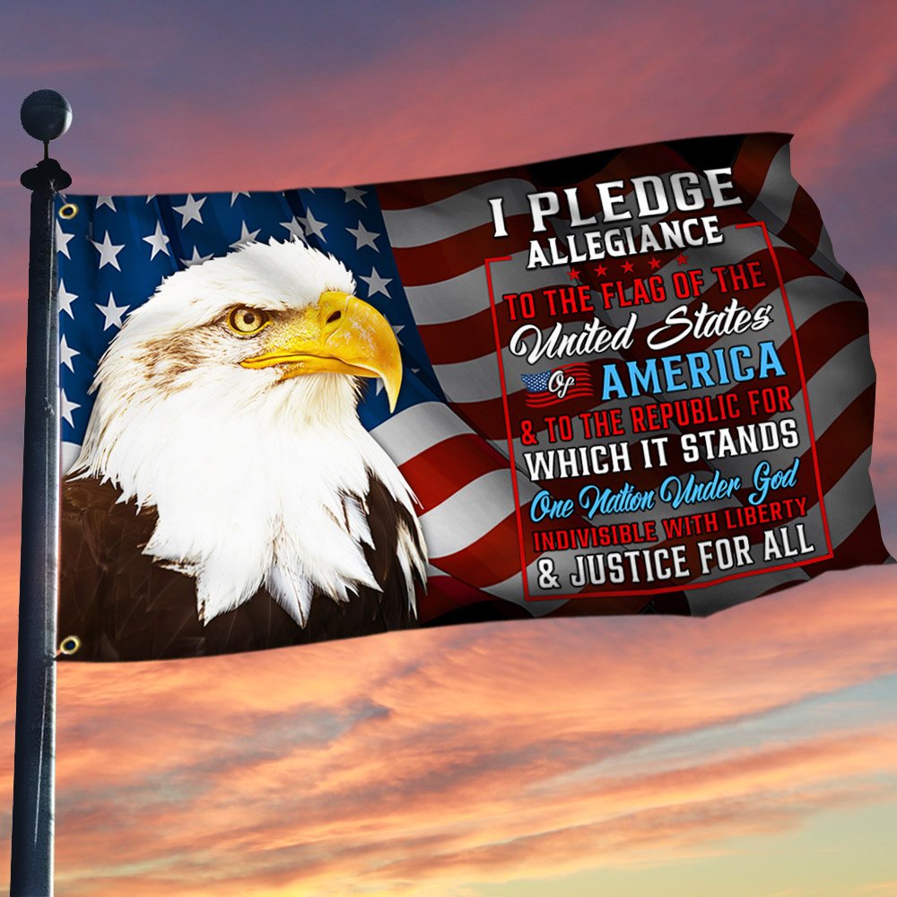 Pledge Allegiance To The Flag Of The United States Of America Grommet