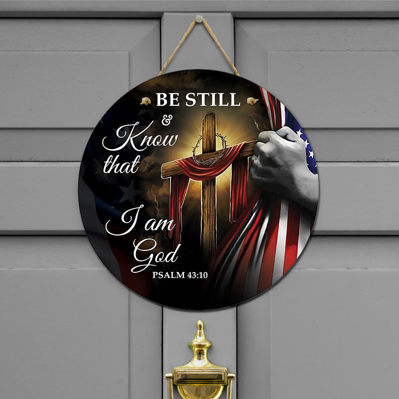 Door sign - Be still