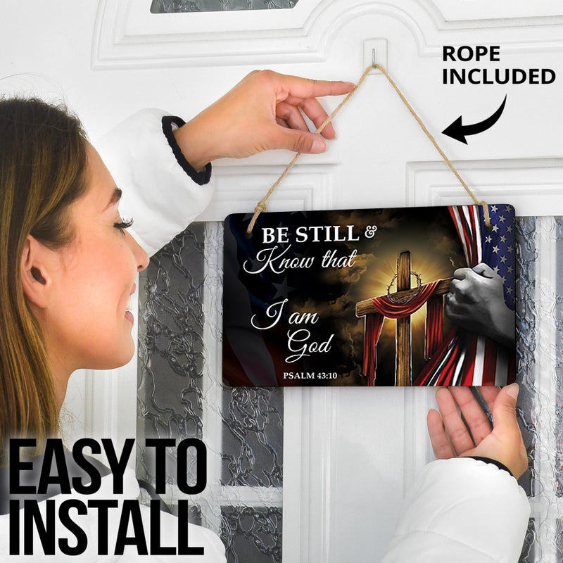 Door sign - Be still