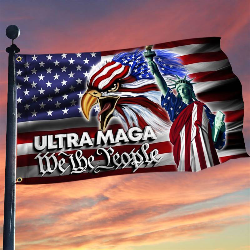 Ultra MAGA We The People American Eagle Flag TPT149GFCT