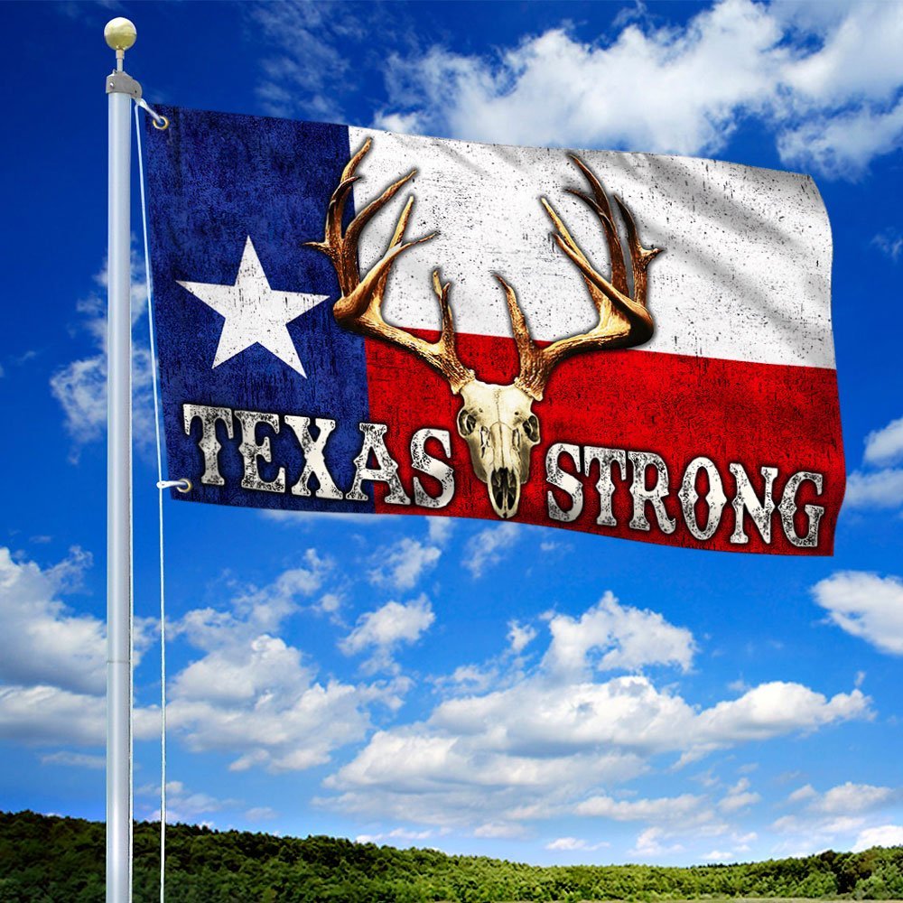 Texas Strong Grommet Flag Longhorn QNN297GFCT