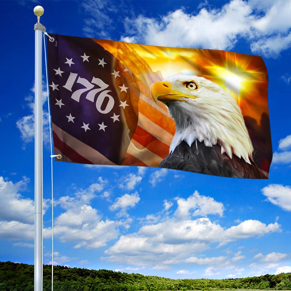 American Patriot Grommet Flag Sunset NNT320GFCT