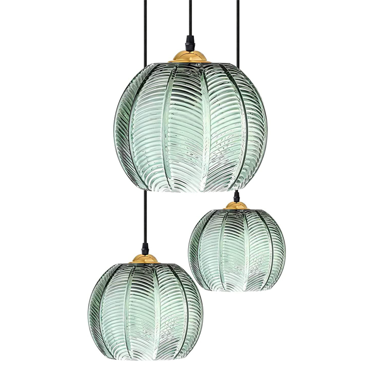 KCO Modern Liner 6-Light Chandelier Island Lamp Smoke Grey (L7022)