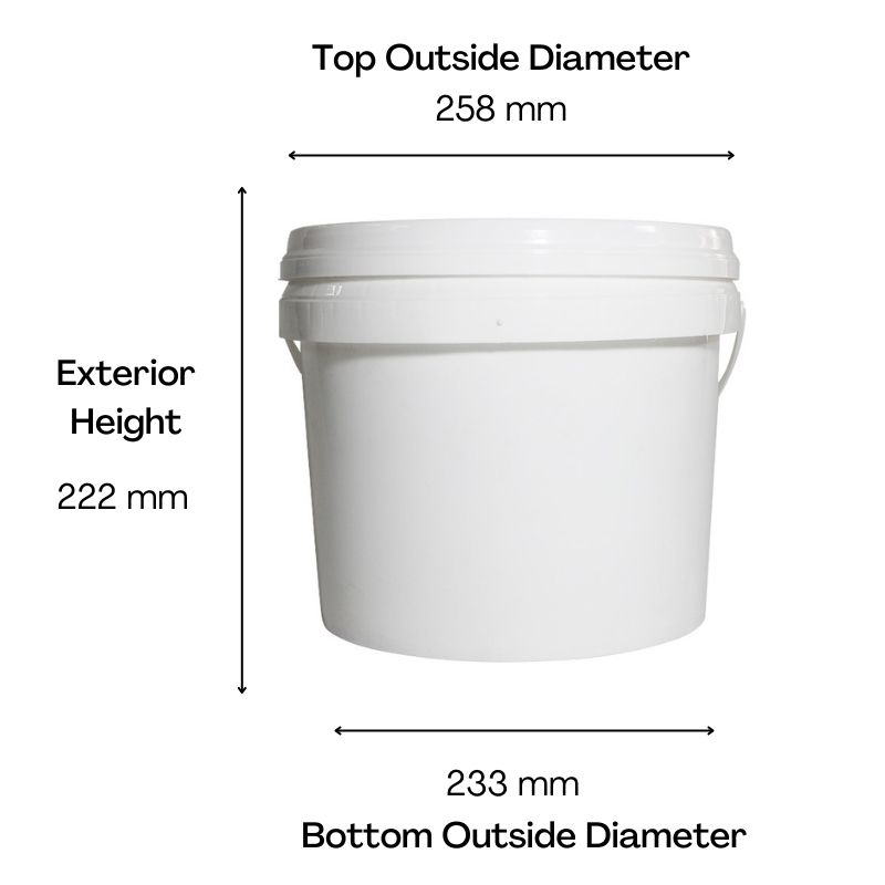 9 Liter Plastic Bucket-CP Technology