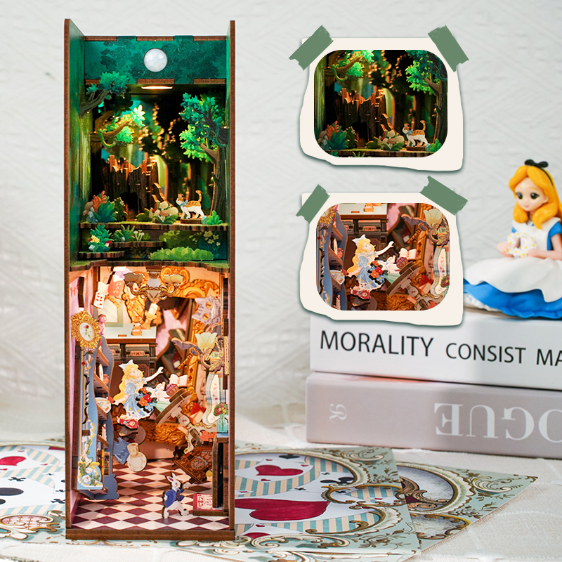 Alice in Wonderland DIY Book Nook Kit | Fantasy Miniature Scene – Book ...