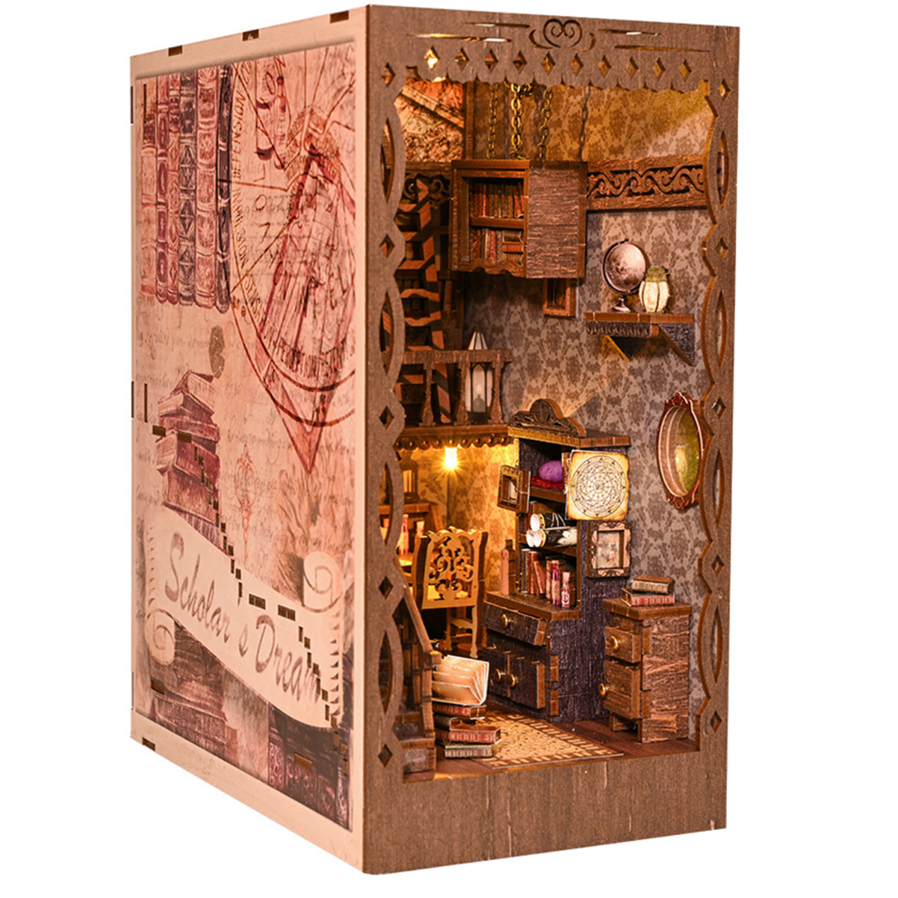 Library Book Nook Kits | Miniature Library Scenes – Book Nook World