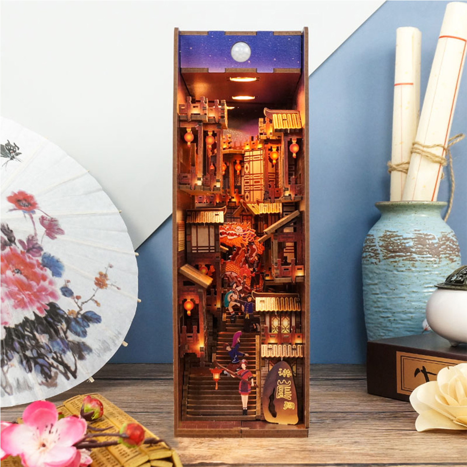 Light in Chongqing DIY Book Nook Kit-Book Nook World