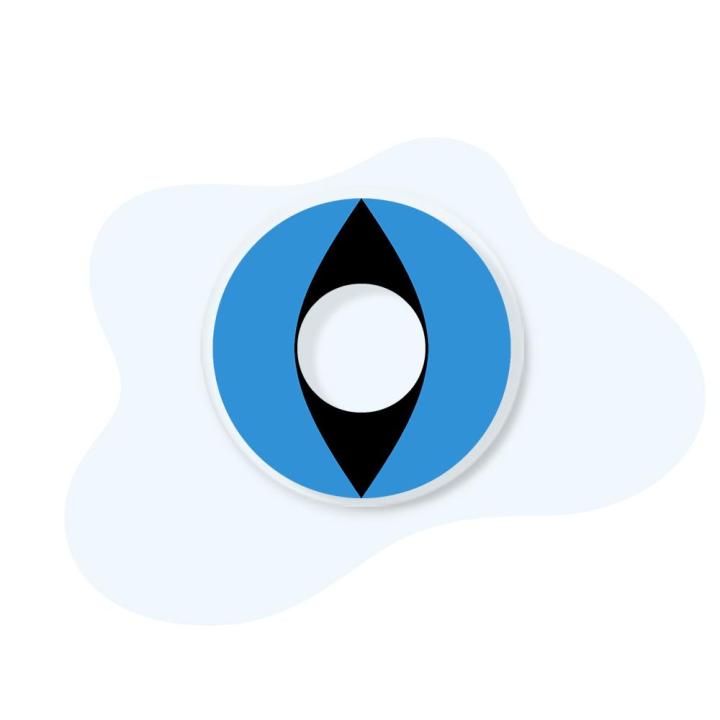 Blue Cat Cosplay Contact Lenses | 1 Year