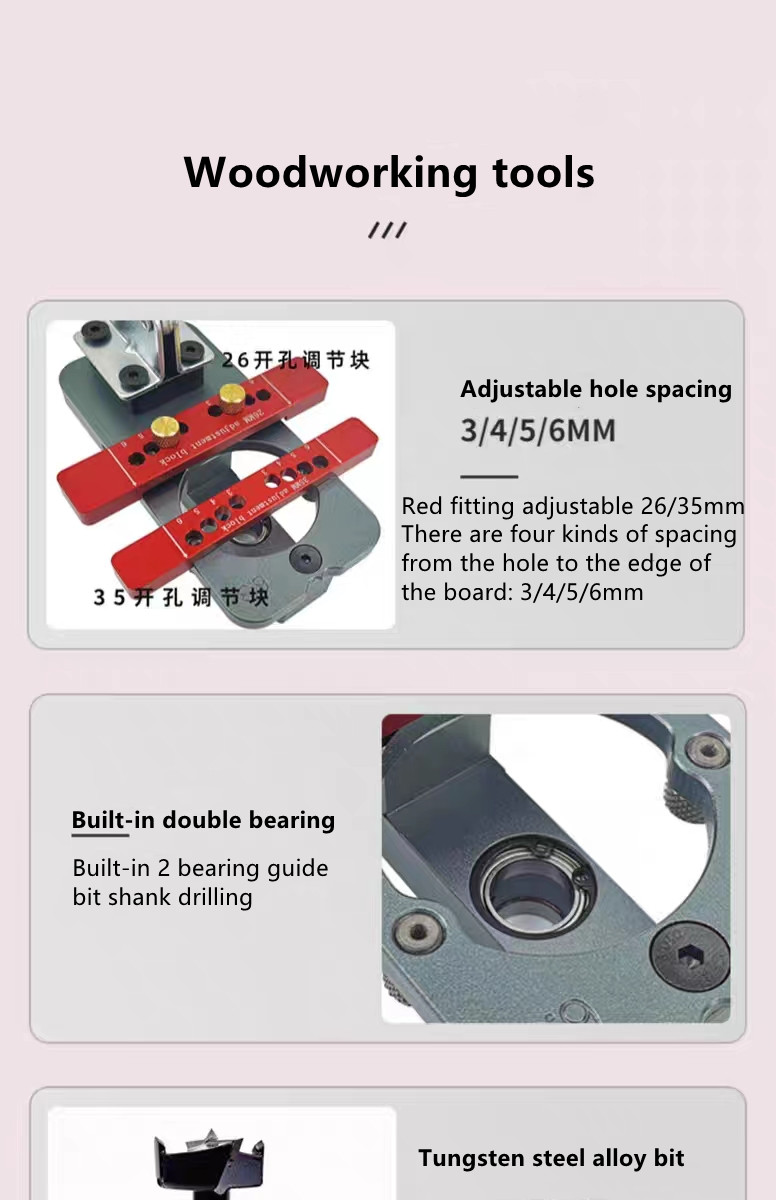 Woodworking hinge punch 35mm hinge punch