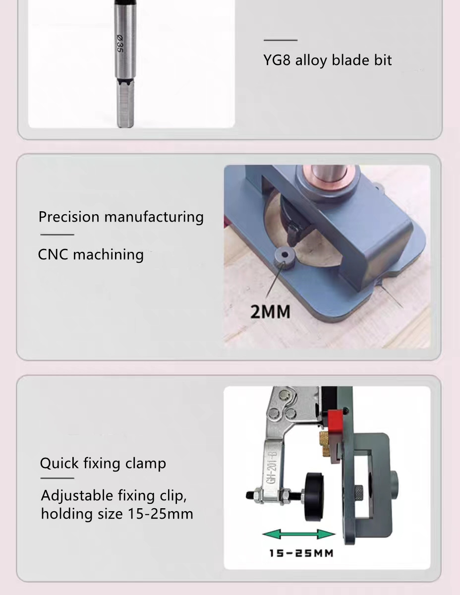 Woodworking hinge punch 35mm hinge punch