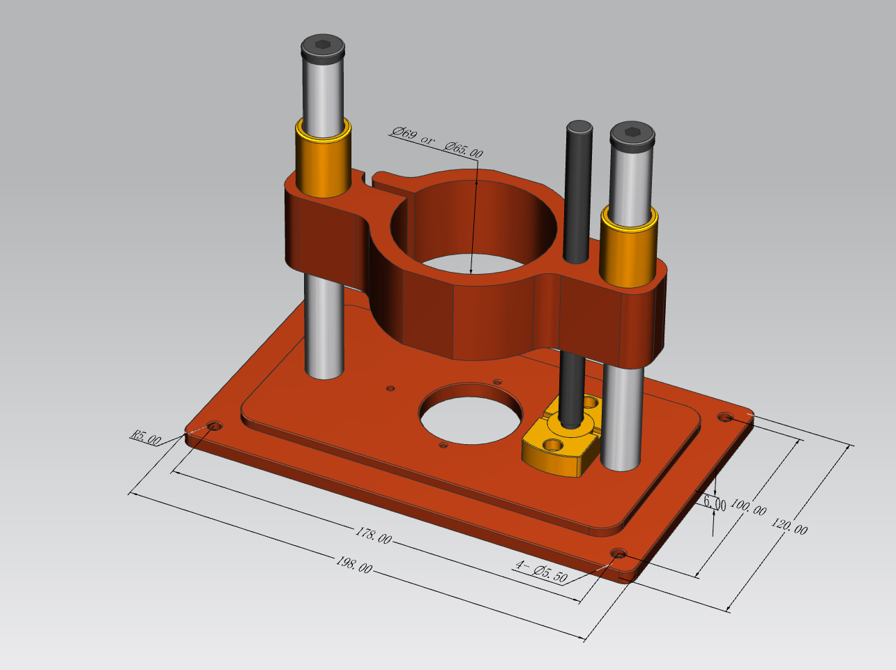 Woodworking Router Lift for 65mm Makita/ 69mm DeWalt trim router