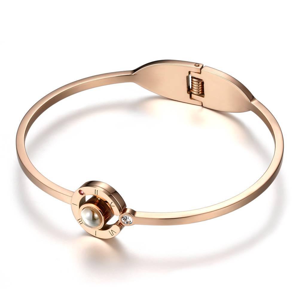 Photo Bracelet Projection Rose Gold