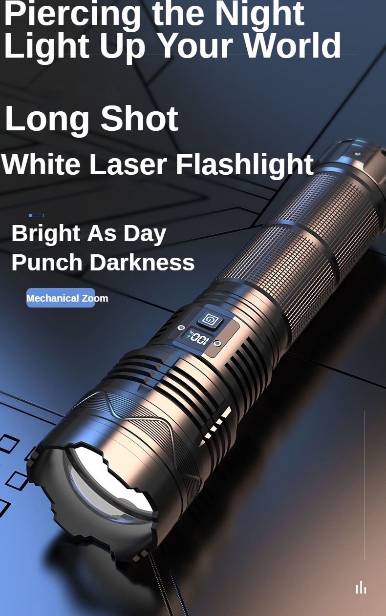 ：Type-C Super Bright Long Range LED Brightest Flashlight Rechargeable