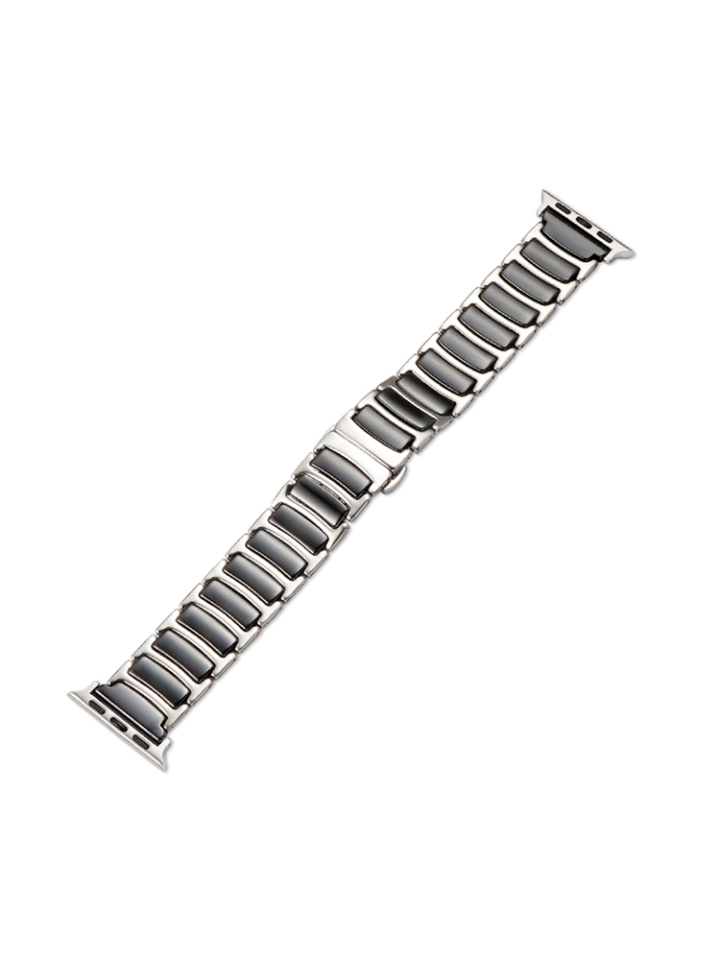 Dual Color Ceramic Stainless Steel Metal Apple Watch Band – Tatan Band