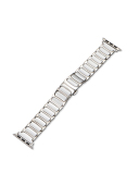 Dual Color Ceramic Stainless Steel Metal Apple Watch Band
