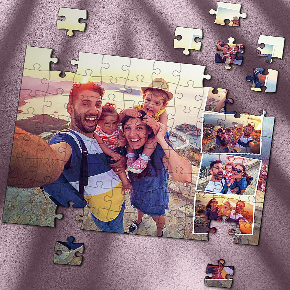 35-1500 Piece Custom Photo Jigsaw Puzzle Family Lover Kids Pets