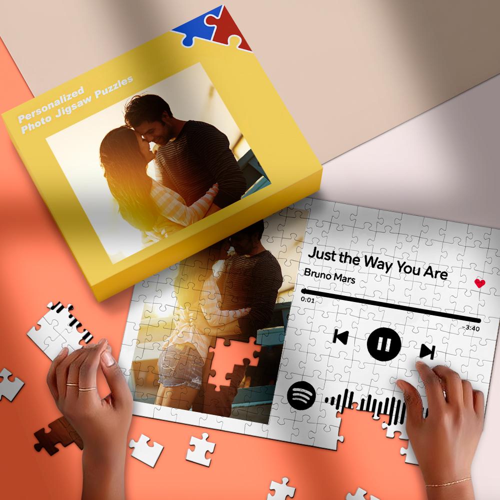 Custom Spotify Code Music Plaque Jigsaw Puzzle Best Gifts 35-1000 piec