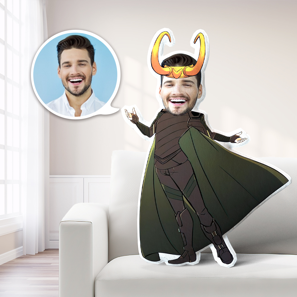 Custom Loki Pillow Toy Custom Face Pillow Superhero Custom Pillow Face