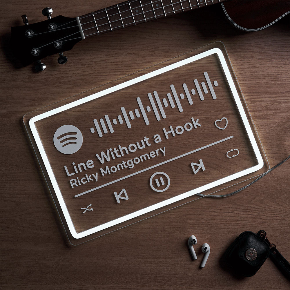 Spotify Glass - Personalized Spotify Code Music Plaque(4.7in x 6.3in)