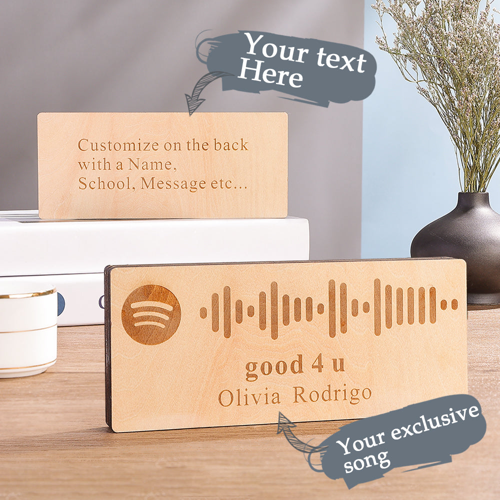 Scannable Custom Spotify Code Ornements Musique Personnalisé Gravé Acc