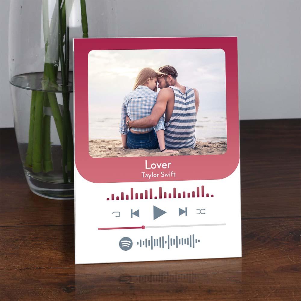 Personalized Spotify Code Plaque Custom Photo Anniversary gift