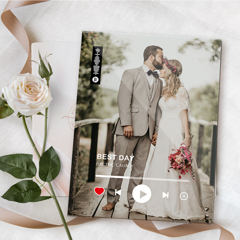 Custom Photo Spotify Plaque Music Keychian Personalized Album Cover ...