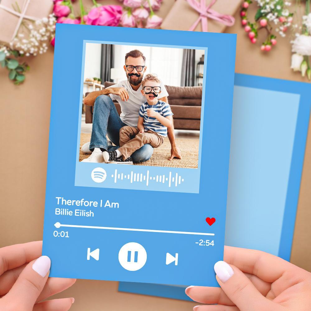 Custom Spotify Code Music Cards With Your Photo