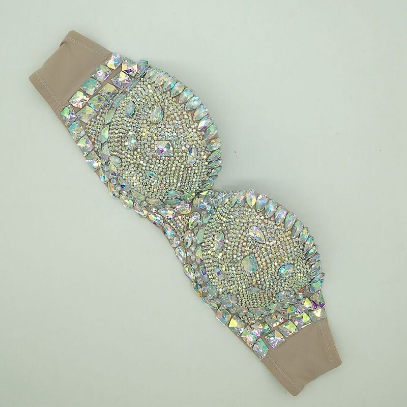 Diamond Bikini Set Bling Stones Sexy Women Swimwear Rhinestone Bathin