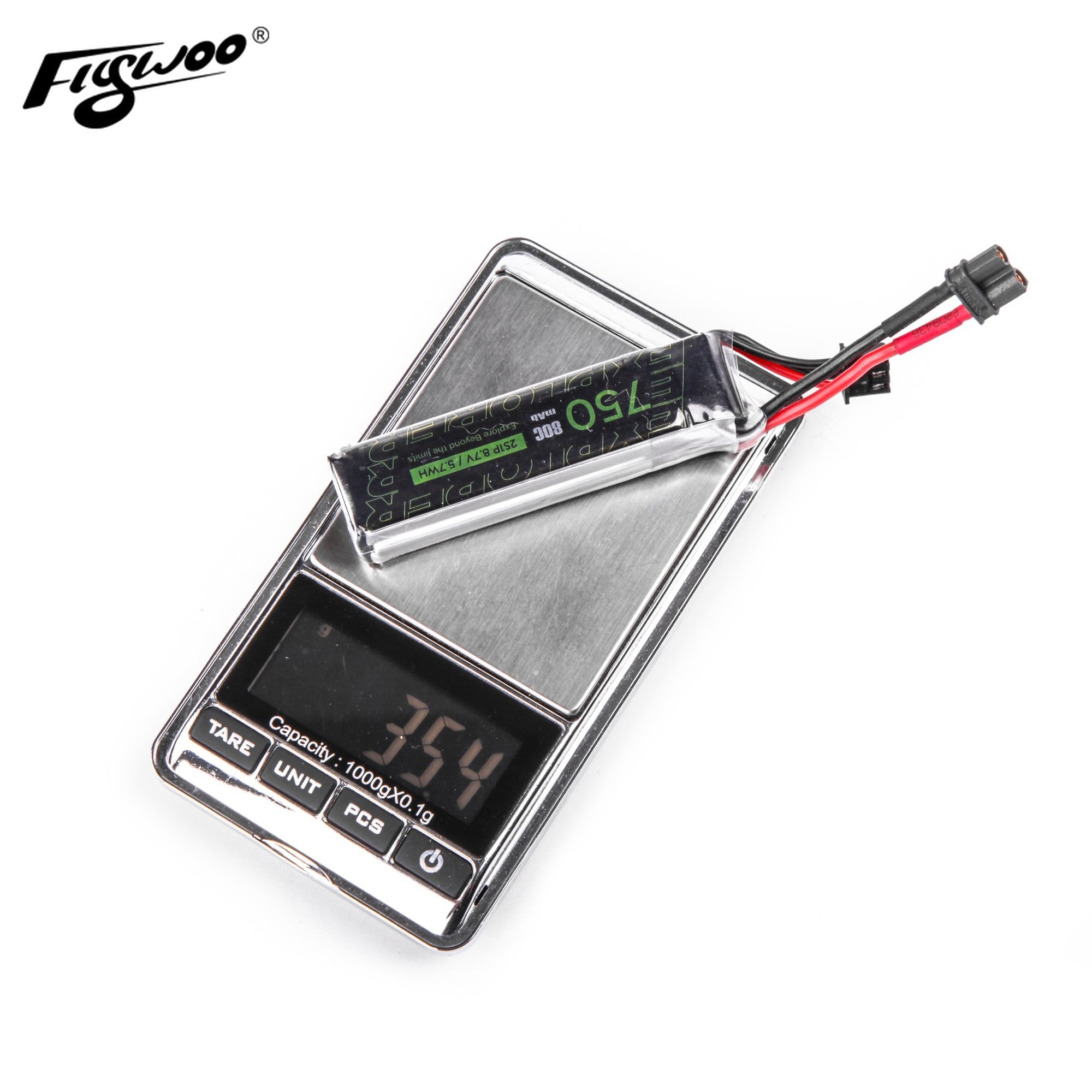 2PCS Explorer 750mAh HV 2S 80C Lipo Battery for tiny quad XT30