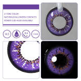 Unibling Cyber Violet Colored Contacts (Yearly)