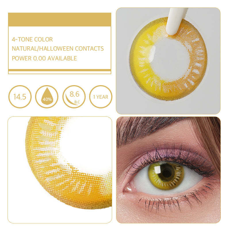 Yellow Colored Contacts - Make Your Look More Appealing