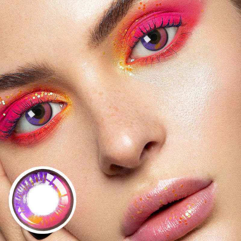 Purple Contacts - Energizing Eyes for Halloween and Cosplay