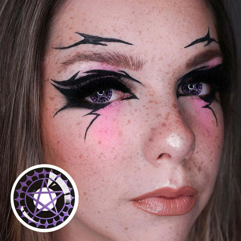 Purple Colored Contacts by Unibling - Transform Into Characters