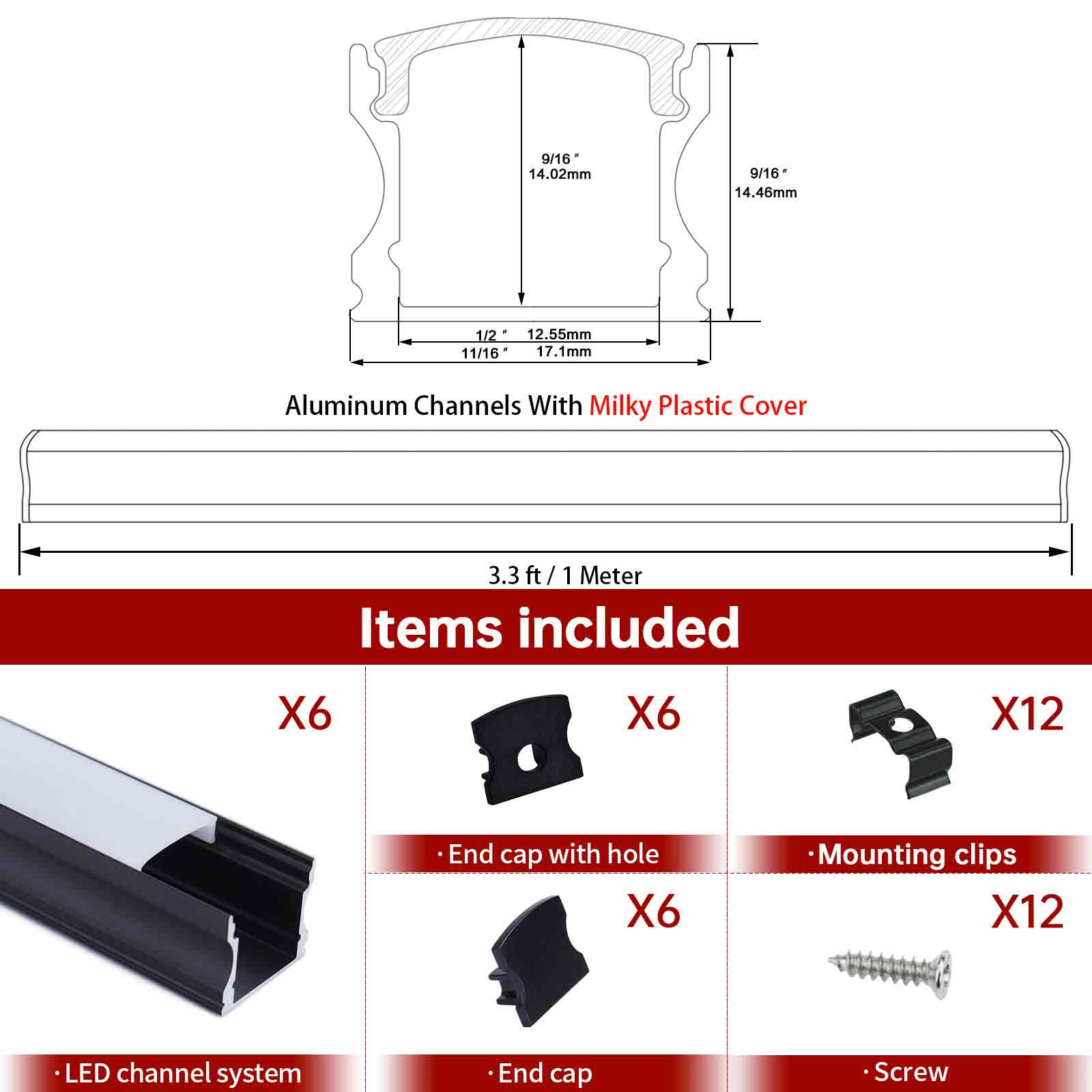 Buy Spotless LED Channel and LED diffuser - Muzata LED – Muzata LED Channel