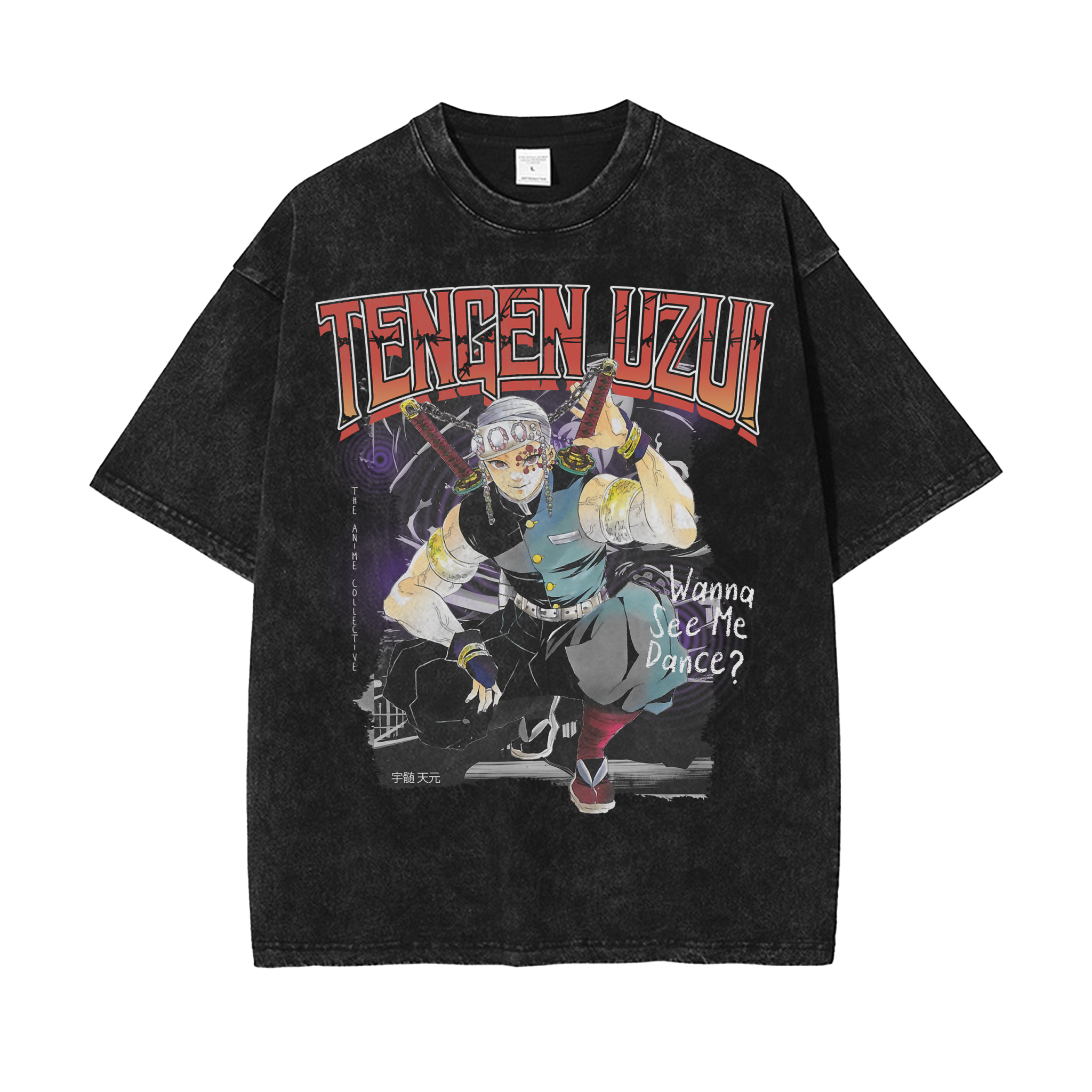 Tengen Uzui Vintage Oversized T-Shirt | Demon Slayer – TheAnimeCollective