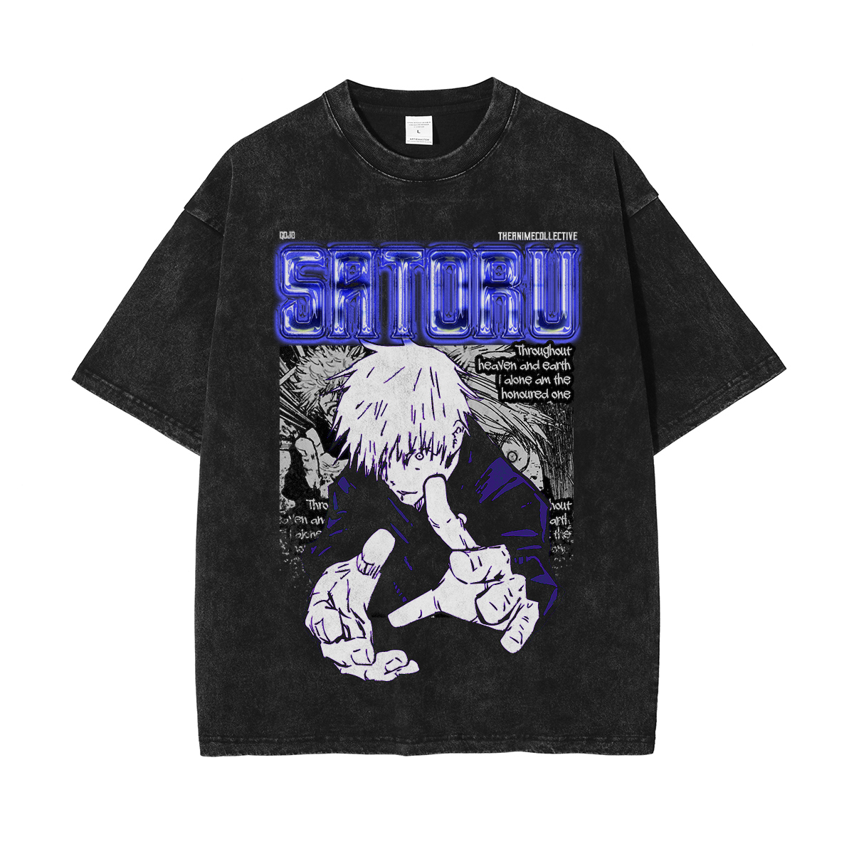 Gojo Vintage Oversized T-Shirt | Jujutsu Kaisen – TheAnimeCollective