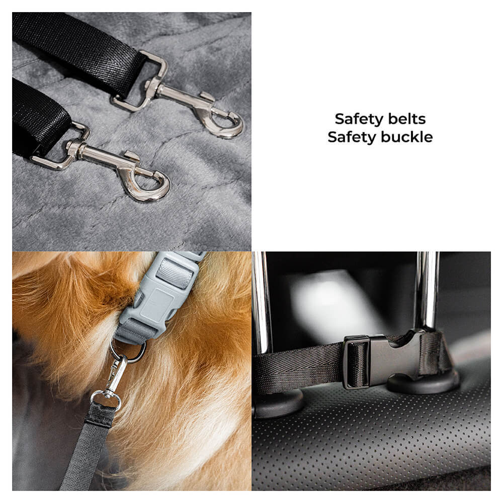 Travel Bolster Full Durable Washable Dog Car Back Seat Bed – FunnyFuzzy