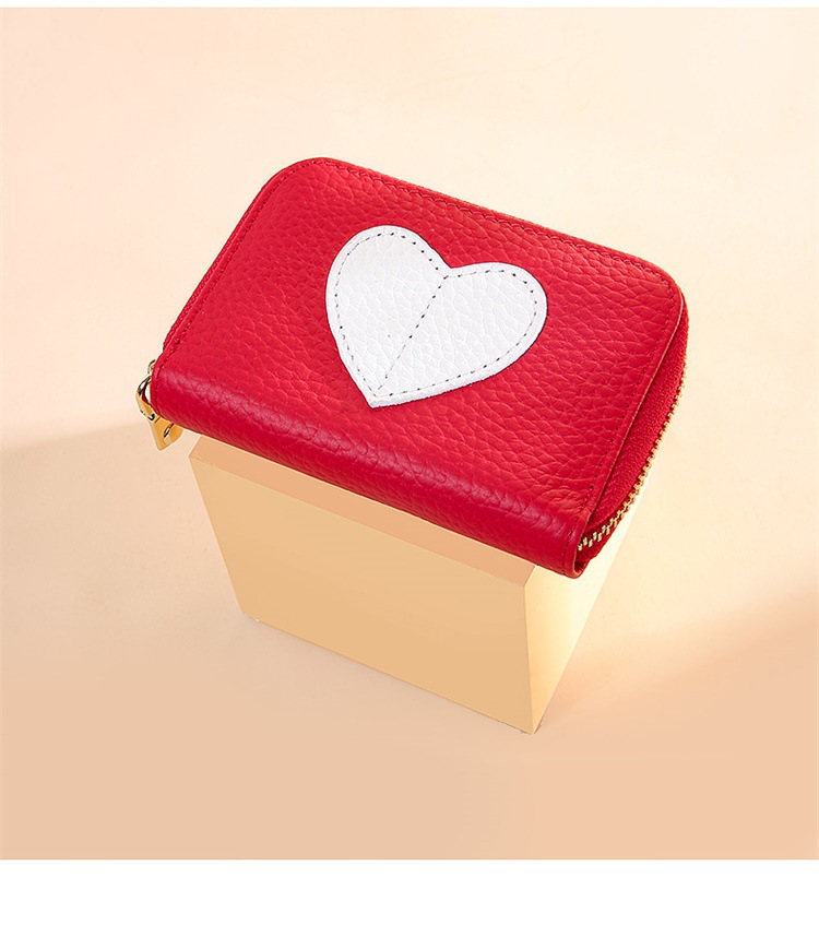 Factory direct sales of new heart-shaped wallet leather short ten ...