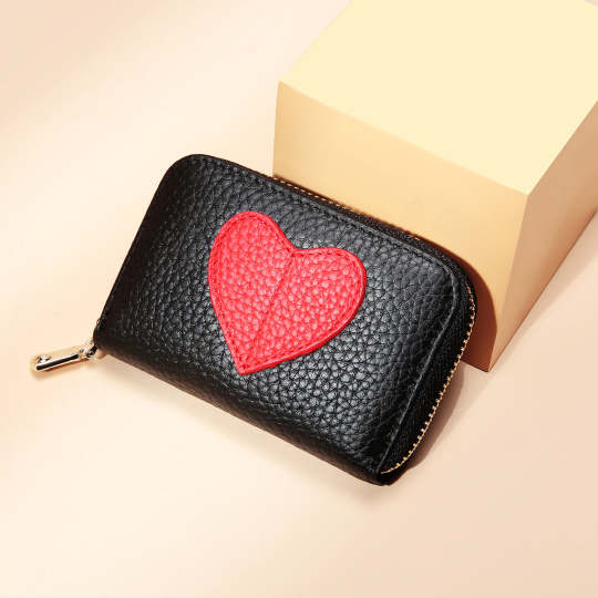 Factory direct sales of new heart-shaped wallet leather short ten ...
