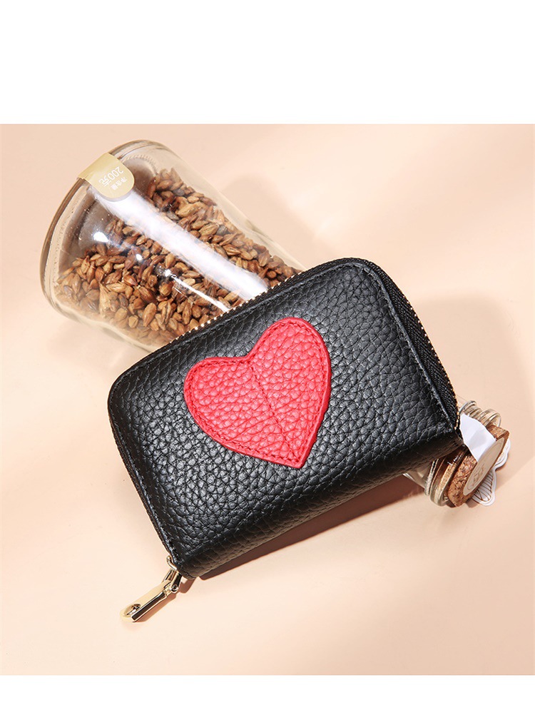 Factory direct sales of new heart-shaped wallet leather short ten ...