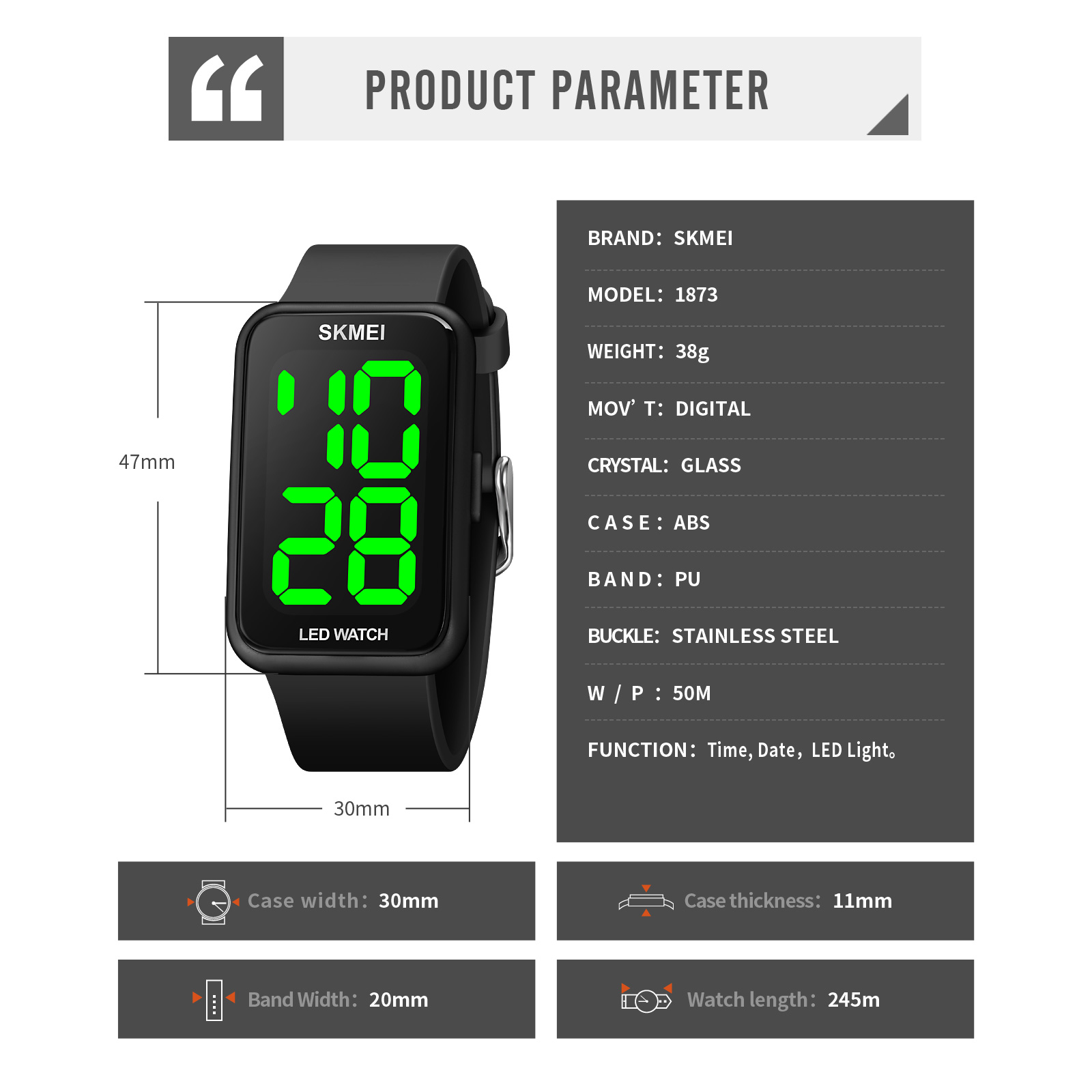 Led watch supplier store