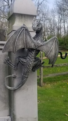 Dragon Winged Gargoyle Fence Hanger