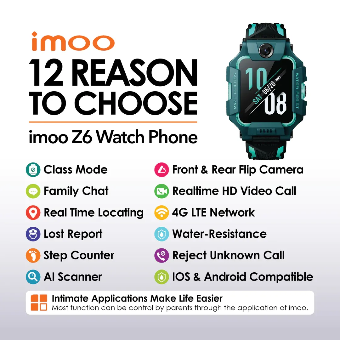 Imoo Watch Phone Z6 - Smart And Safe for Kids