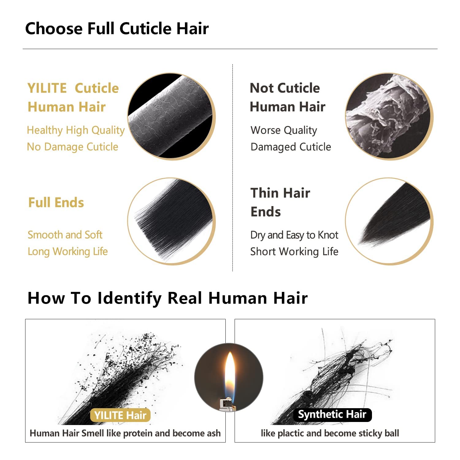 Wire Hair Extensions Human Hair 14 inch -20 inch Silky Straight Human